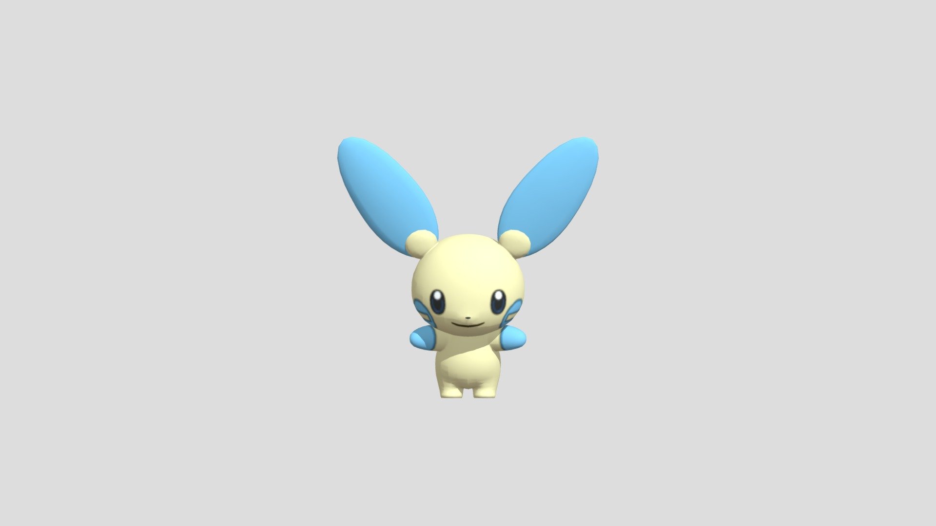 Minun - Download Free 3D model by nguyenlouis32 [b6f1626] - Sketchfab