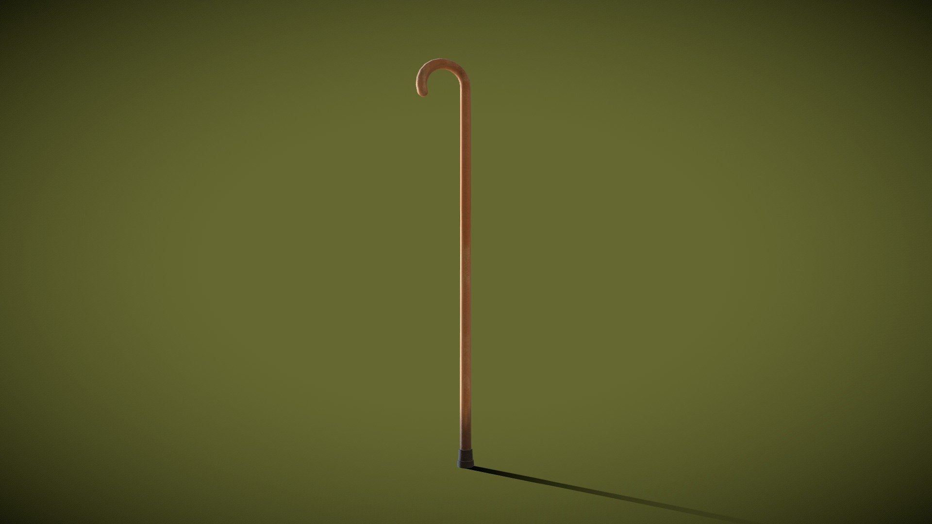Wood Walking Cane - Buy Royalty Free 3D model by Laurie Annis ...