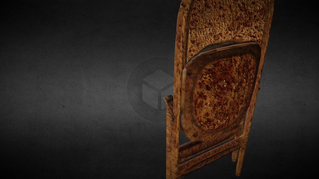 Post-Apocalyptic Rusty Folding Chair - Buy Royalty Free 3D model by ...