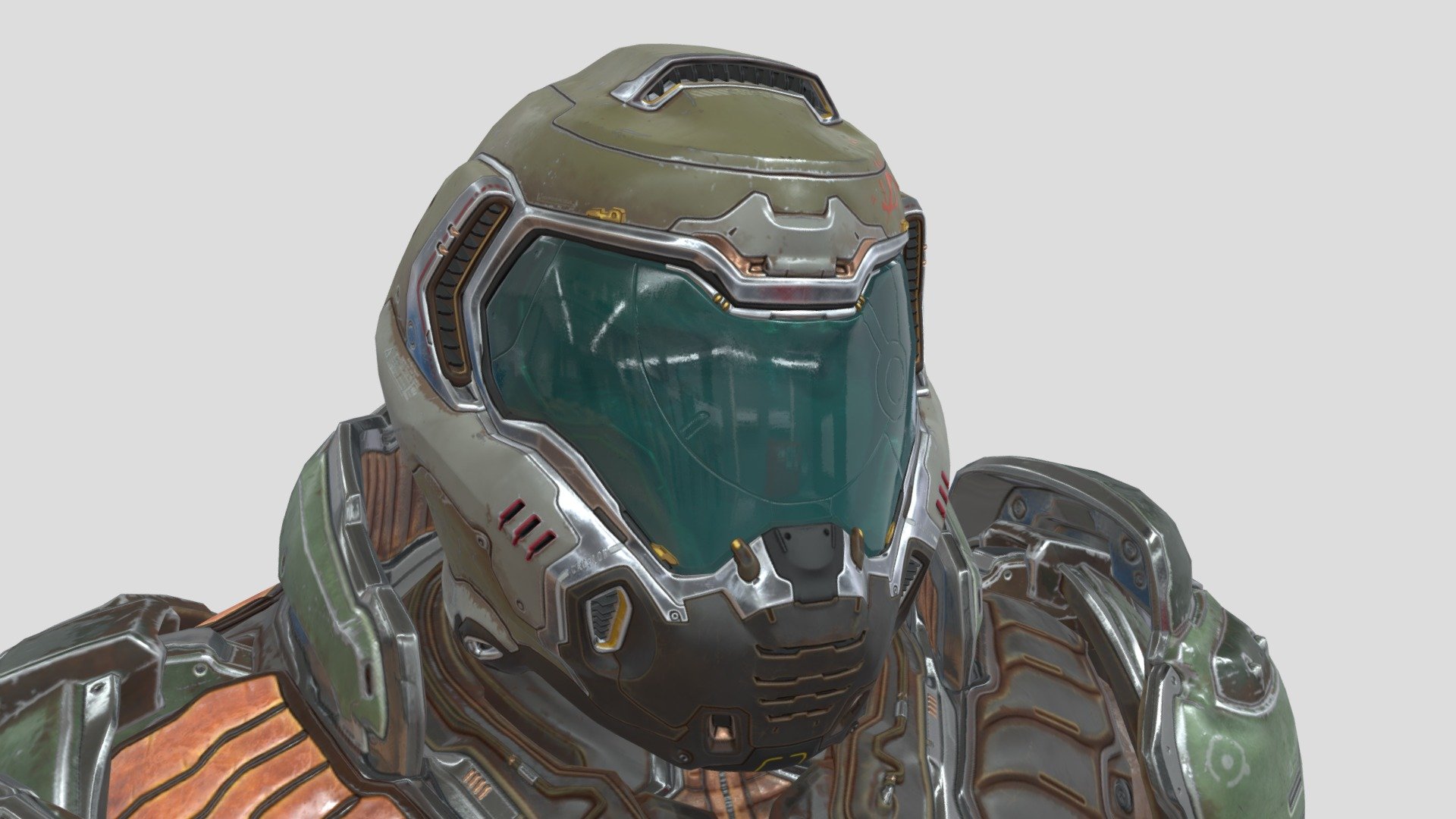 Doom Slayer - Download Free 3D model by irons3th [b6f2cc6] - Sketchfab