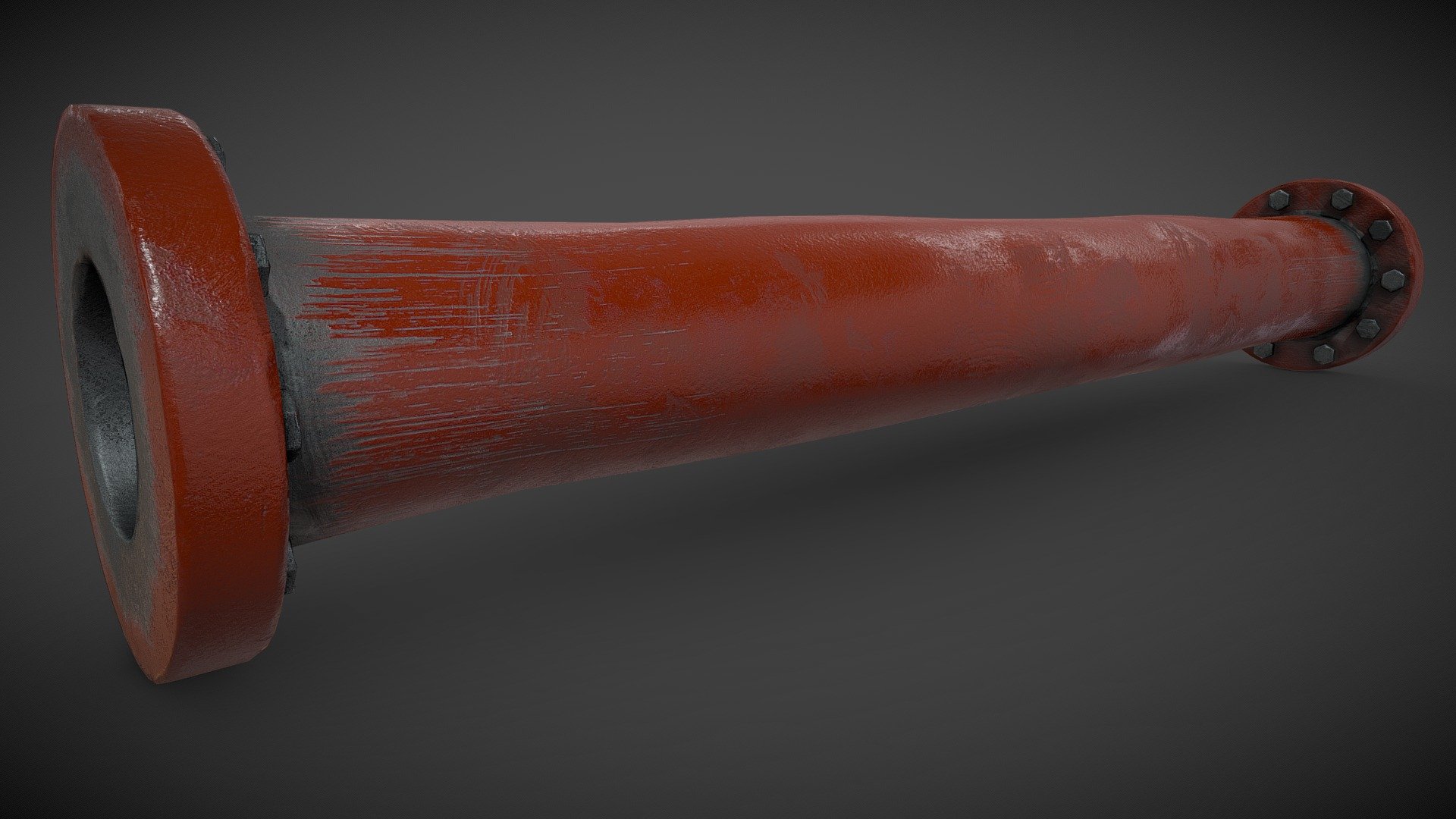 Red Pipe - 3D model by Shedmon [b6f52ee] - Sketchfab