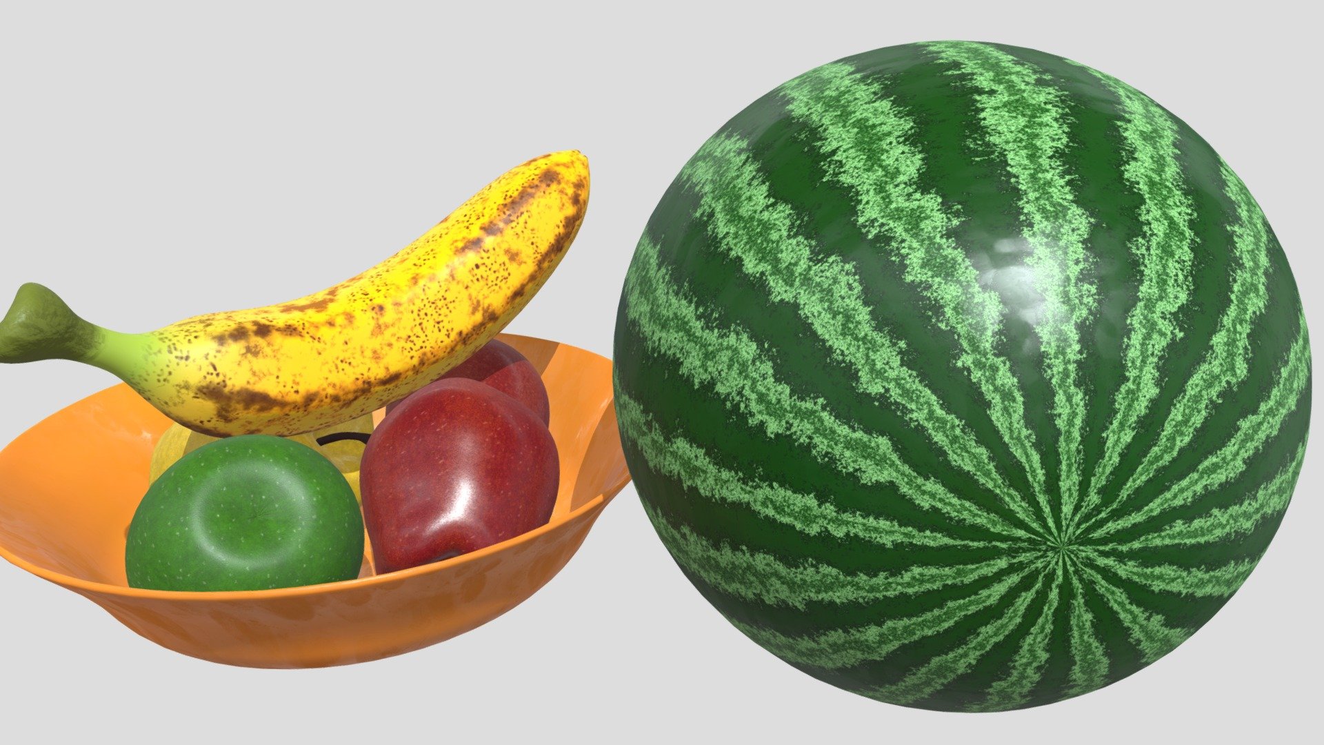 Low Poly Fruit Bowl - Buy Royalty Free 3D model by Bim44 [b6f62c7 ...
