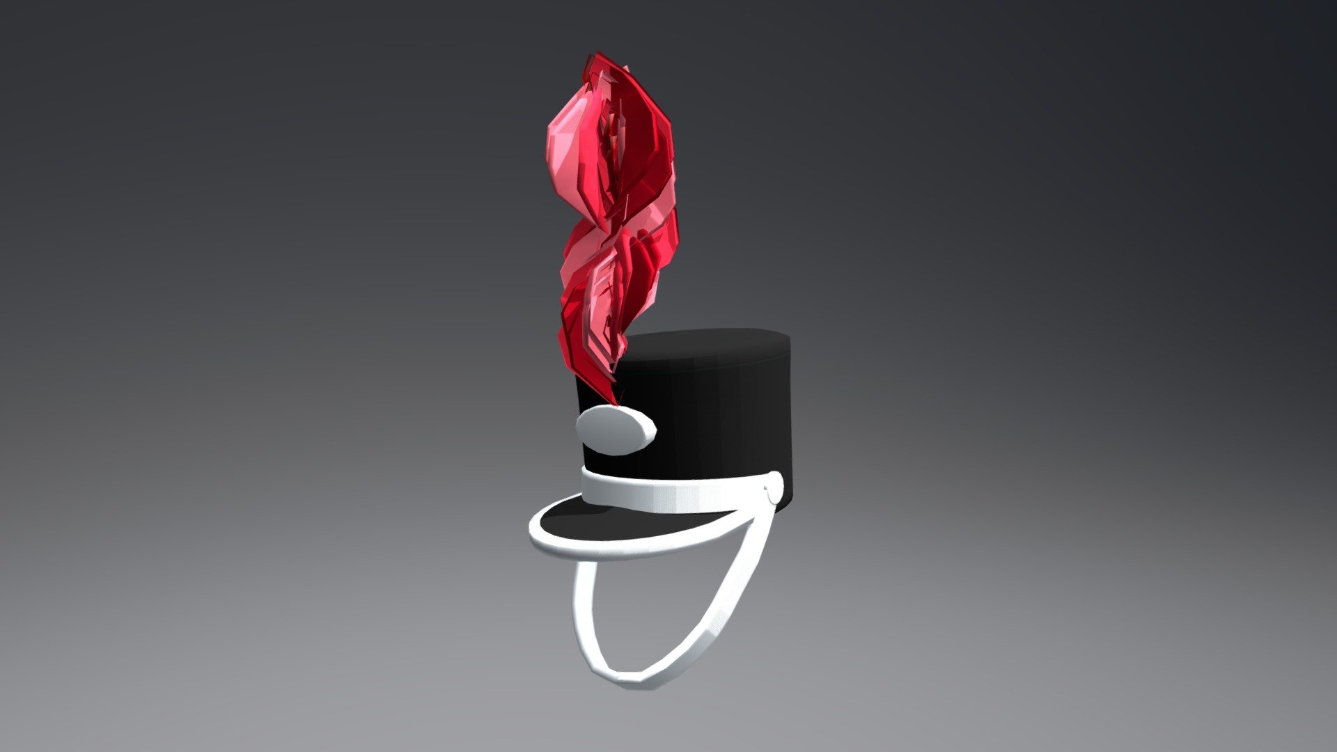 Lowpoly Marching Band Hat (Red) - Download Free 3D model by ...