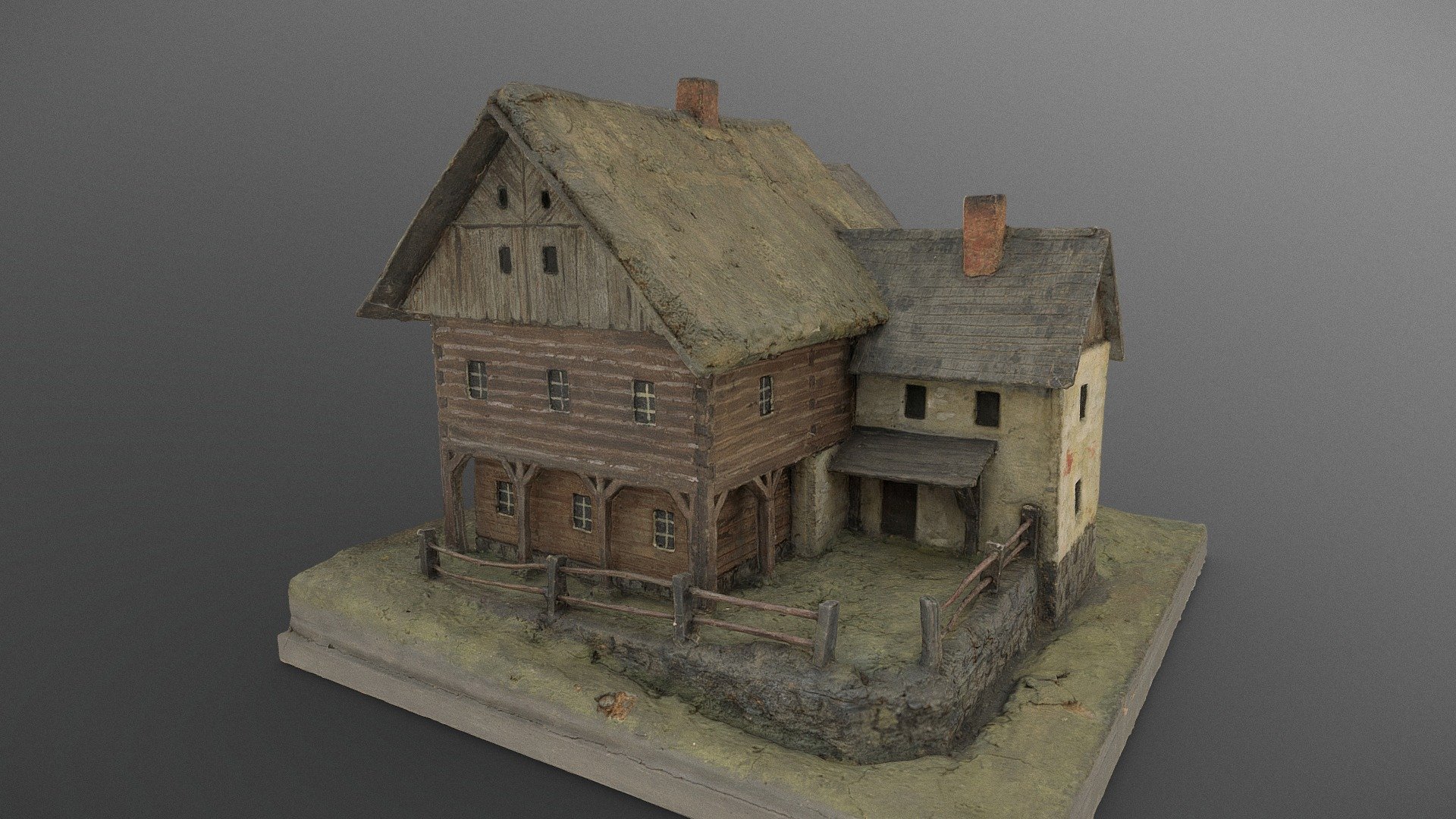 Countryside model double-house - 3D model by Zubrnice Open Air Museum ...