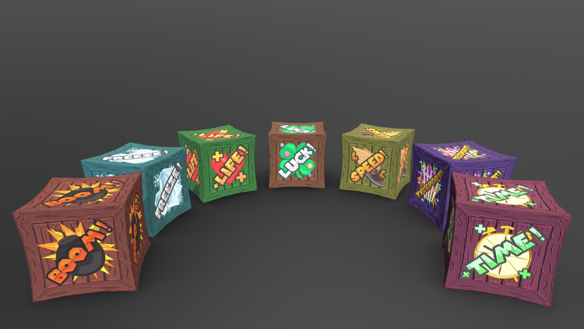 Toon Box Set With Icons - 3D model by Trifles GS (@TriflesGS) [b6fbcac ...