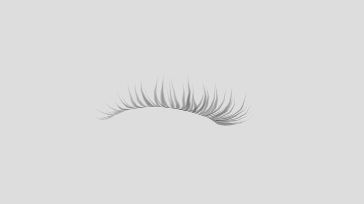 Eyelash 3D models - Sketchfab