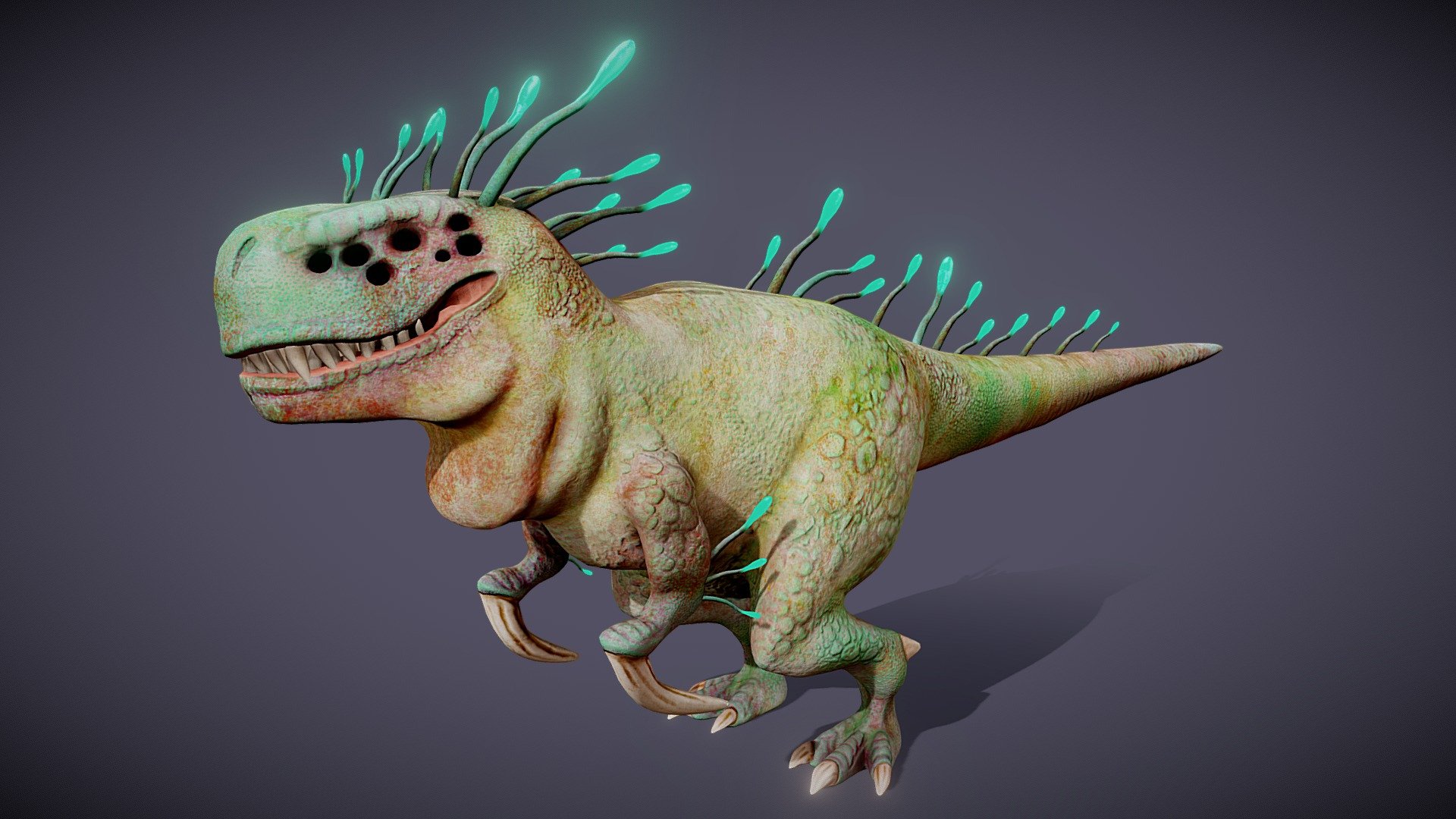 Alien Dinosaur - 3D model by Rhett Wimmer (@Pavus_The_Pug) [b6fdedd] - Sketchfab