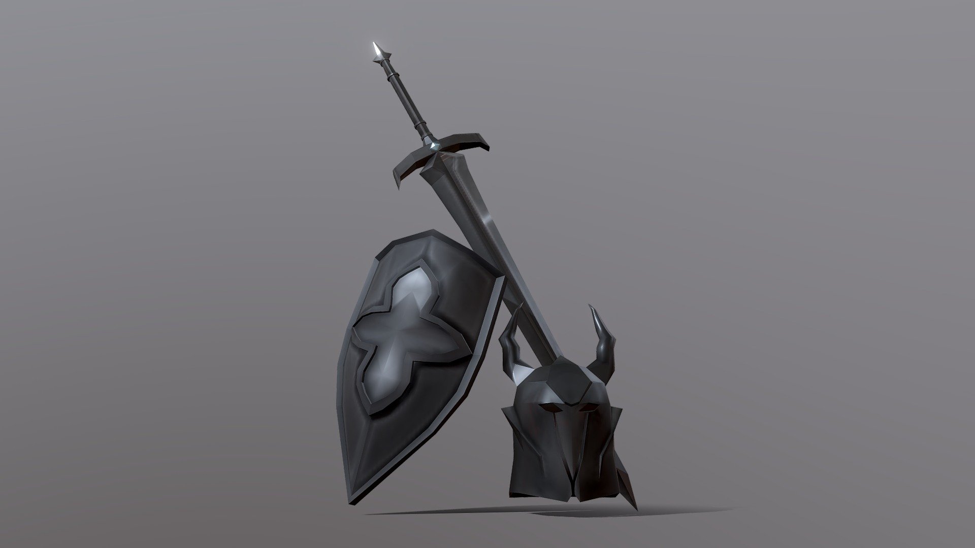 Dark Knight Armour - Low Poly Props - 3D model by CaitlinAR [b6feb48 ...