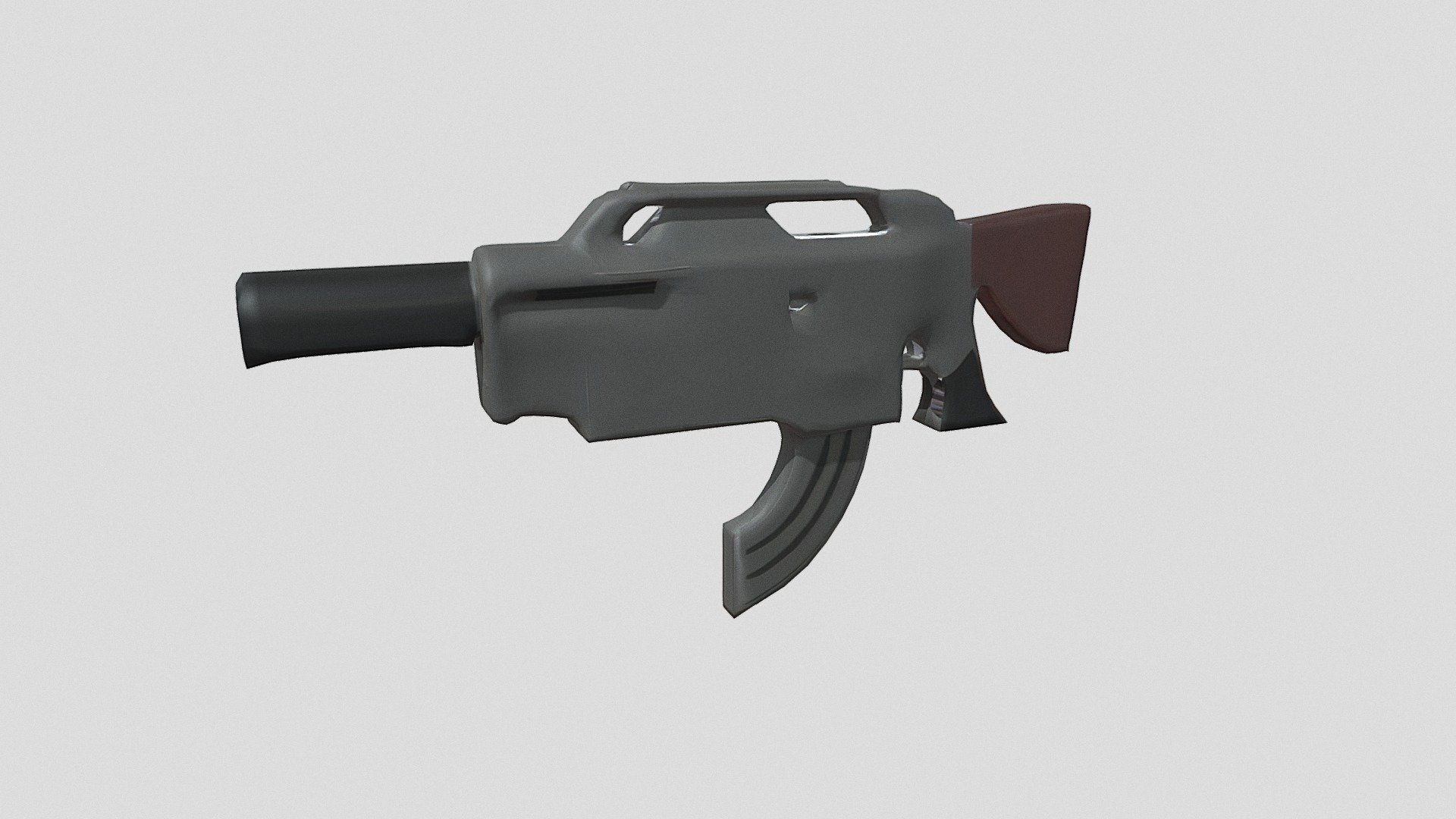Low-poly Assault Rifle - 3D model by Emm (@edemaistre) [b6ff3f3 ...