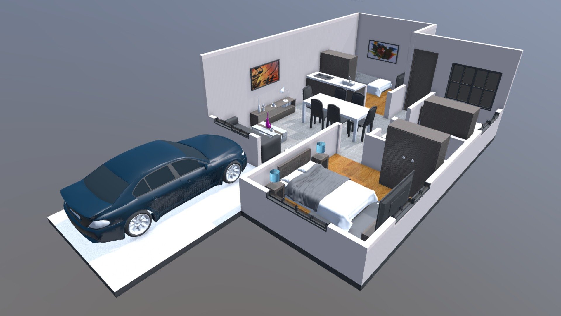 Cassa Mia45sqm - 3D model by signetproperties [b701401] - Sketchfab