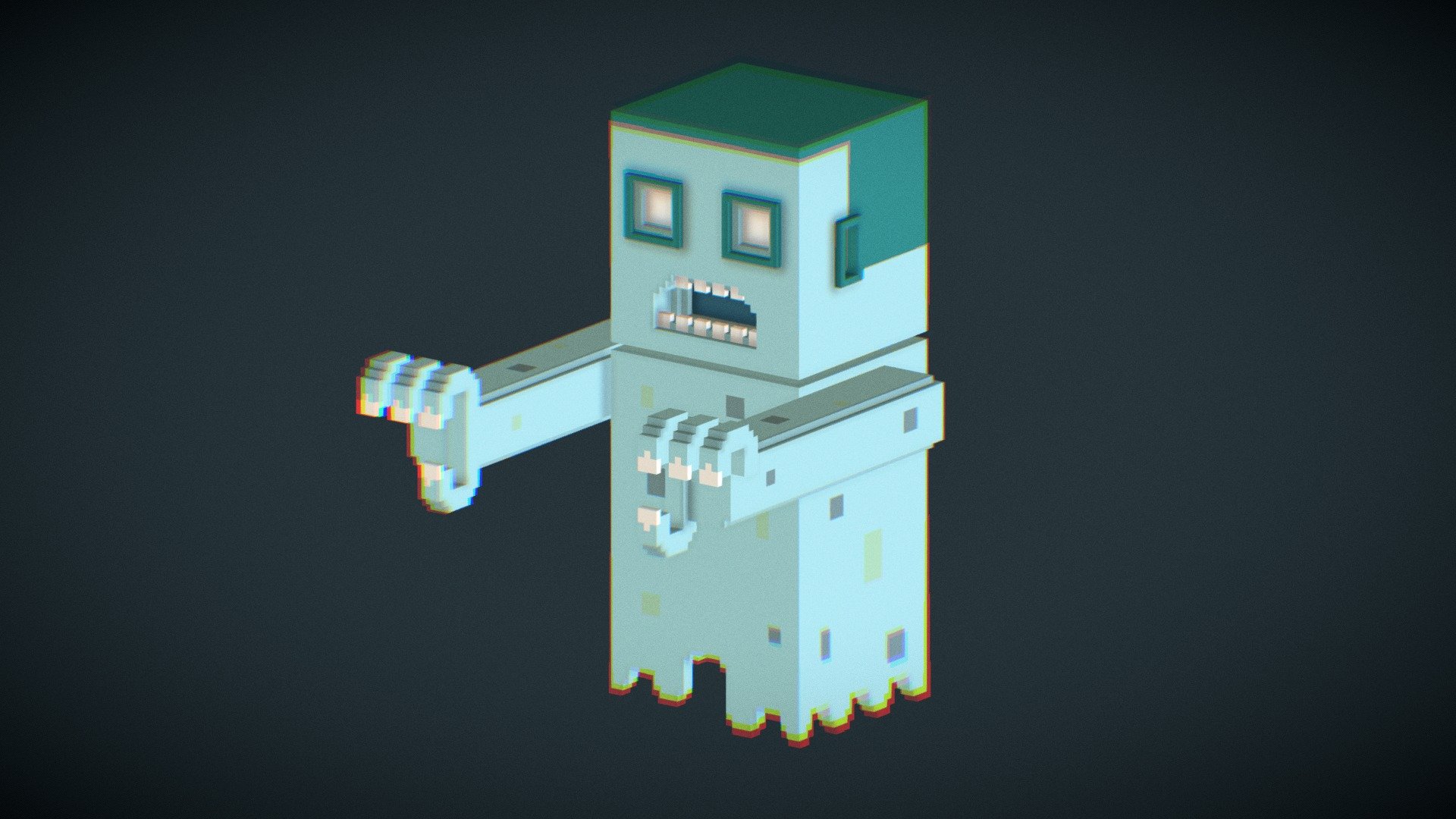 Voxel Ghost - Buy Royalty Free 3D model by SHUBBAK3D [b704cc0 ...