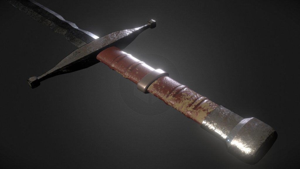 2 Handed Longsword - 3D model by Gruz 3D (@heycrosscut) [b704efe ...