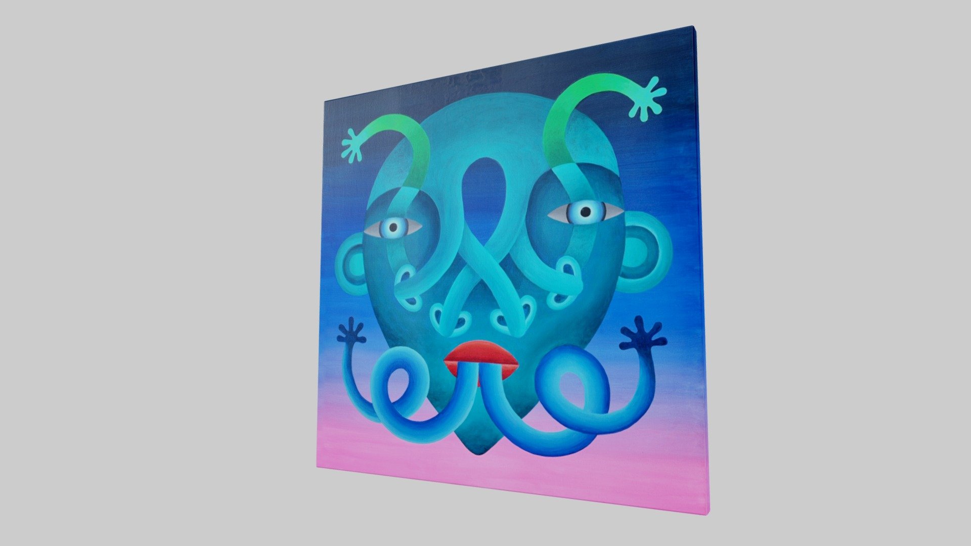 Midnight Joker_painting_Jesus_Rojas - 3D model by ed0329 [b7063e1 ...