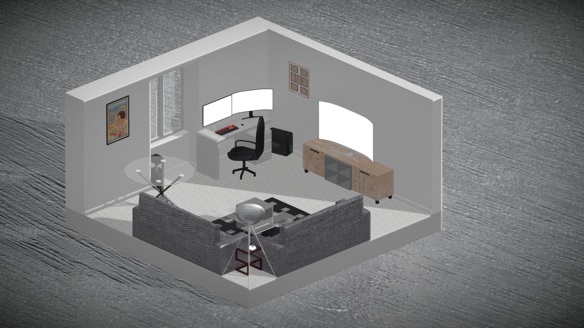 Isometric House - 3D model by Victor - Iconic-Digital.fr (@vicouz ...