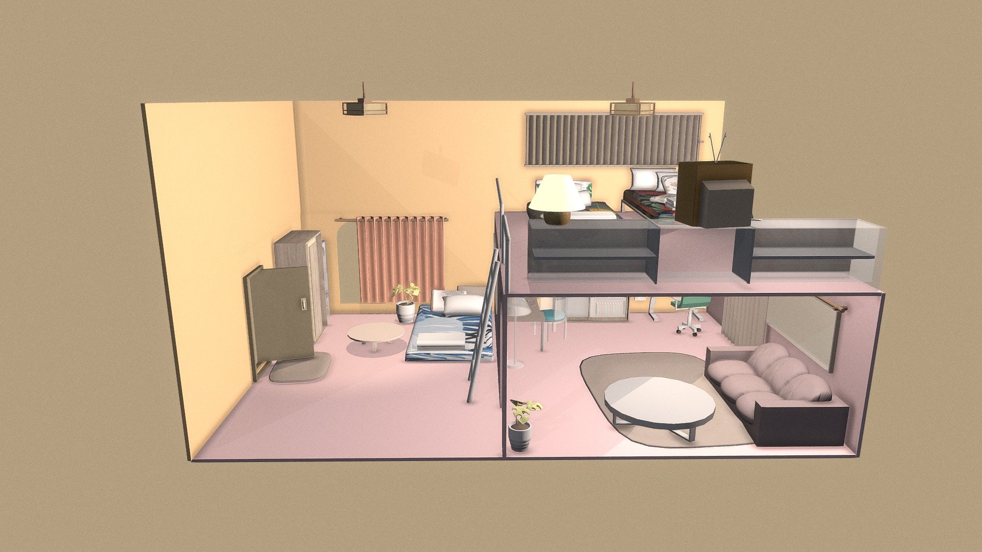 Bedroom Final Project - 3D model by 6214140018 [b708950] - Sketchfab