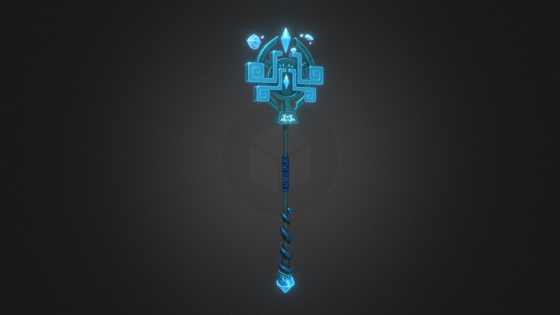 Tezca ice staff - 3D model by John_85 [b70a37e] - Sketchfab