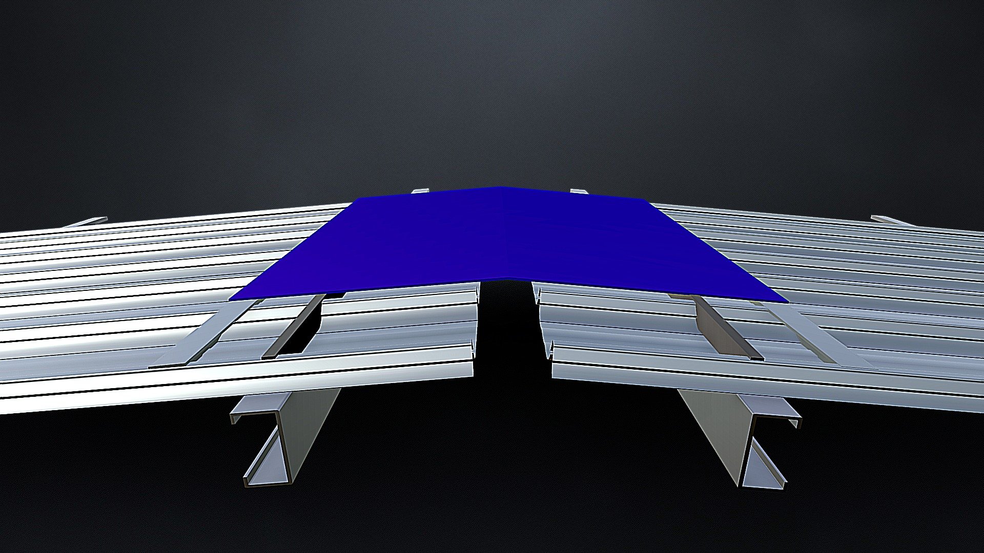 Ridge/Hip Flashing - Concealed Fix - 3D model by Engineering Edge ...