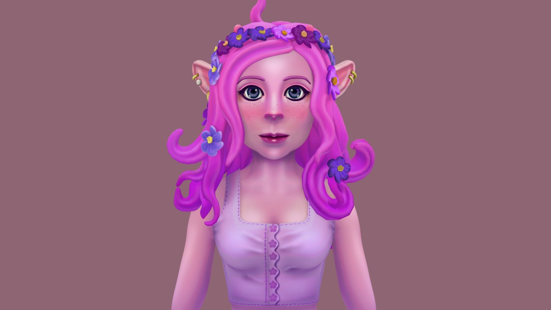 Stylized Hand painted Character Faun - 3D model by YanaSilver [b70c66e ...