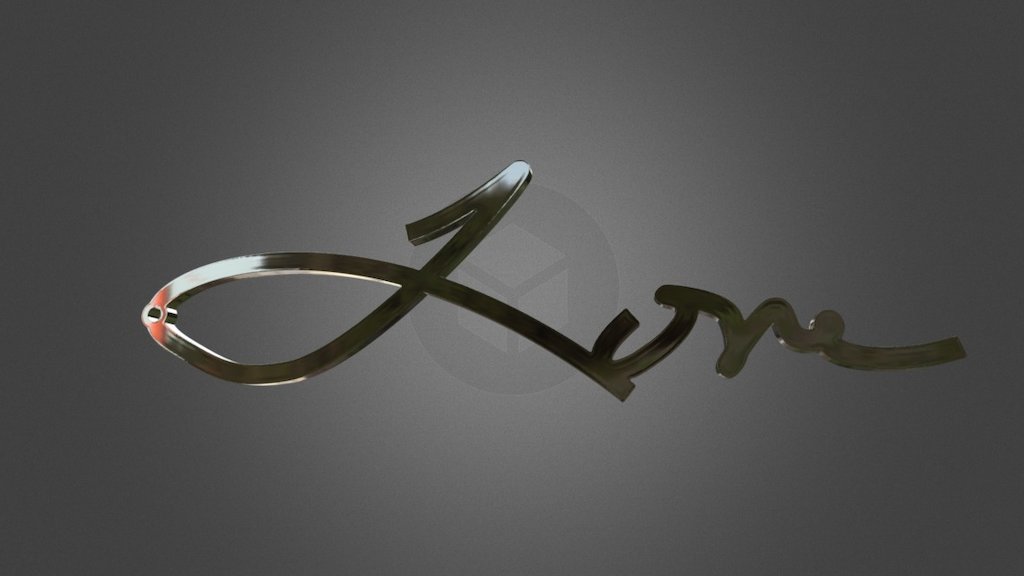 LOVE Signature pendant - 3D model by Capture It In 3D (@CaptureMeIn3D ...