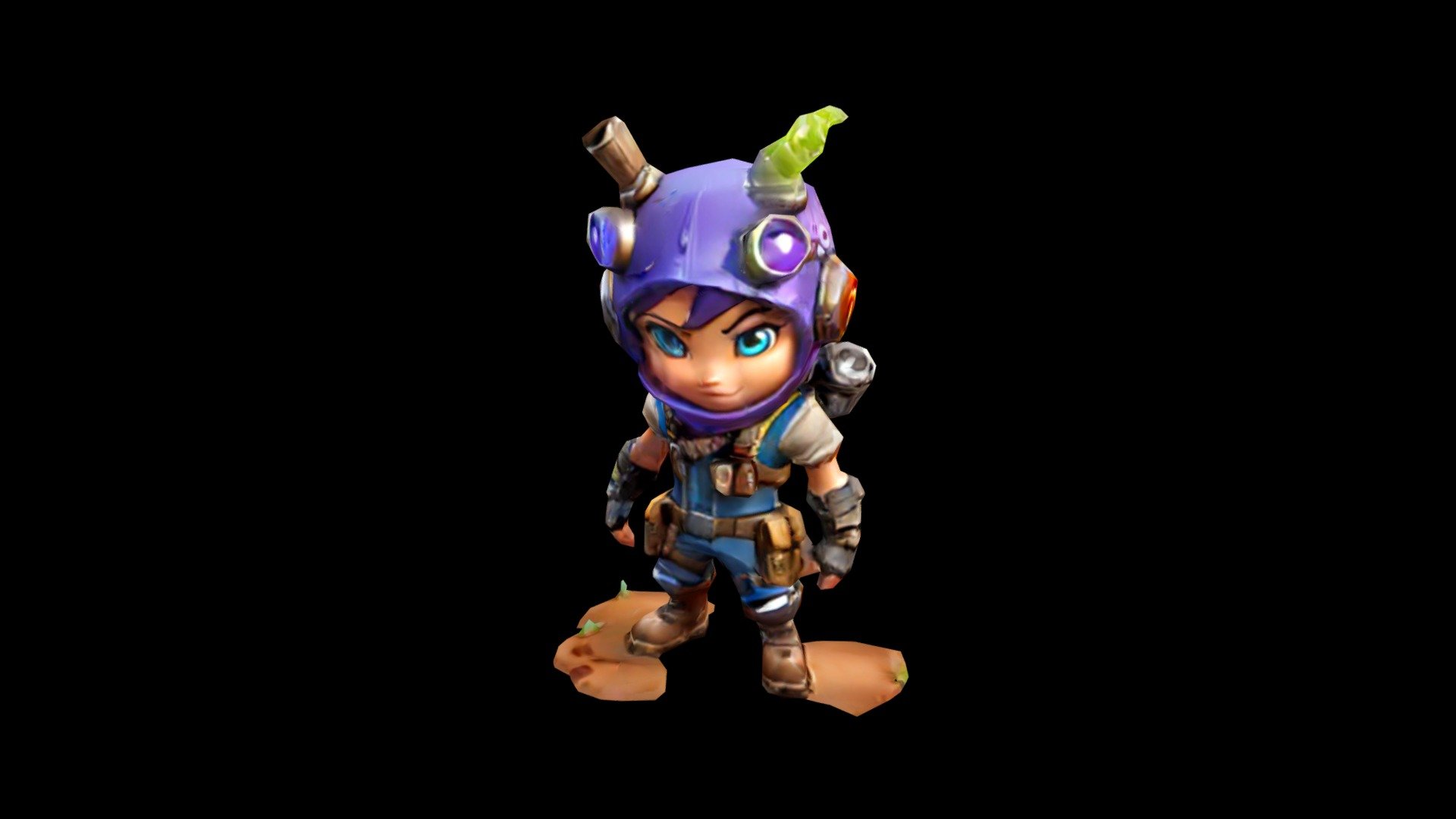 Brawn Pyre in an avatar from a video game, stand - Download Free 3D ...