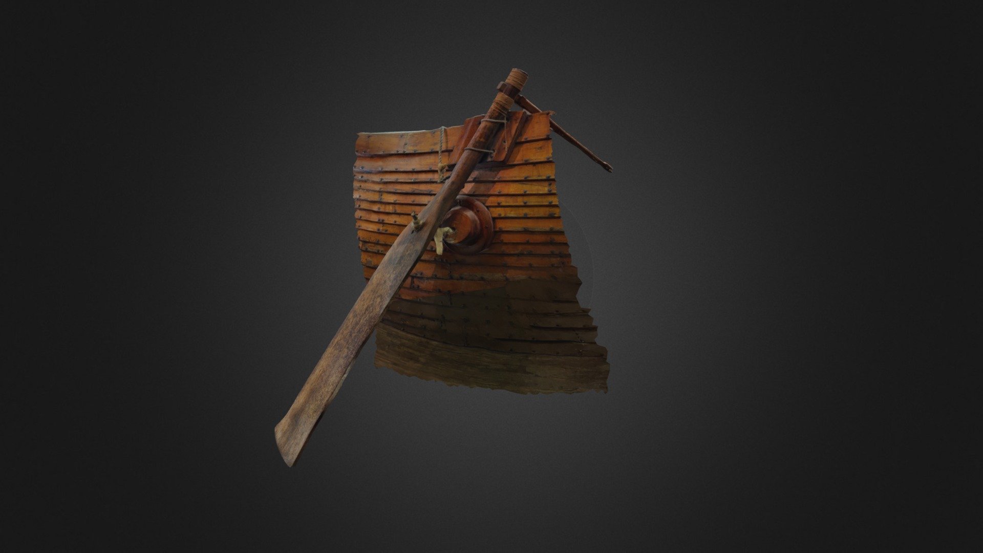 Hjemkomst Ship Rudder - 3D model by meDHieval [b70f646] - Sketchfab