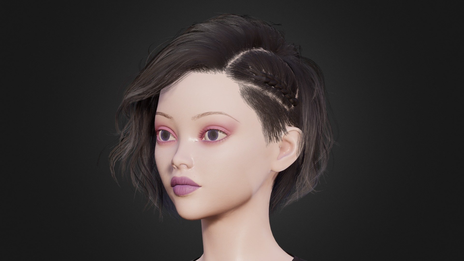 stylize girl character model - Download Free 3D model by WisherZard ...