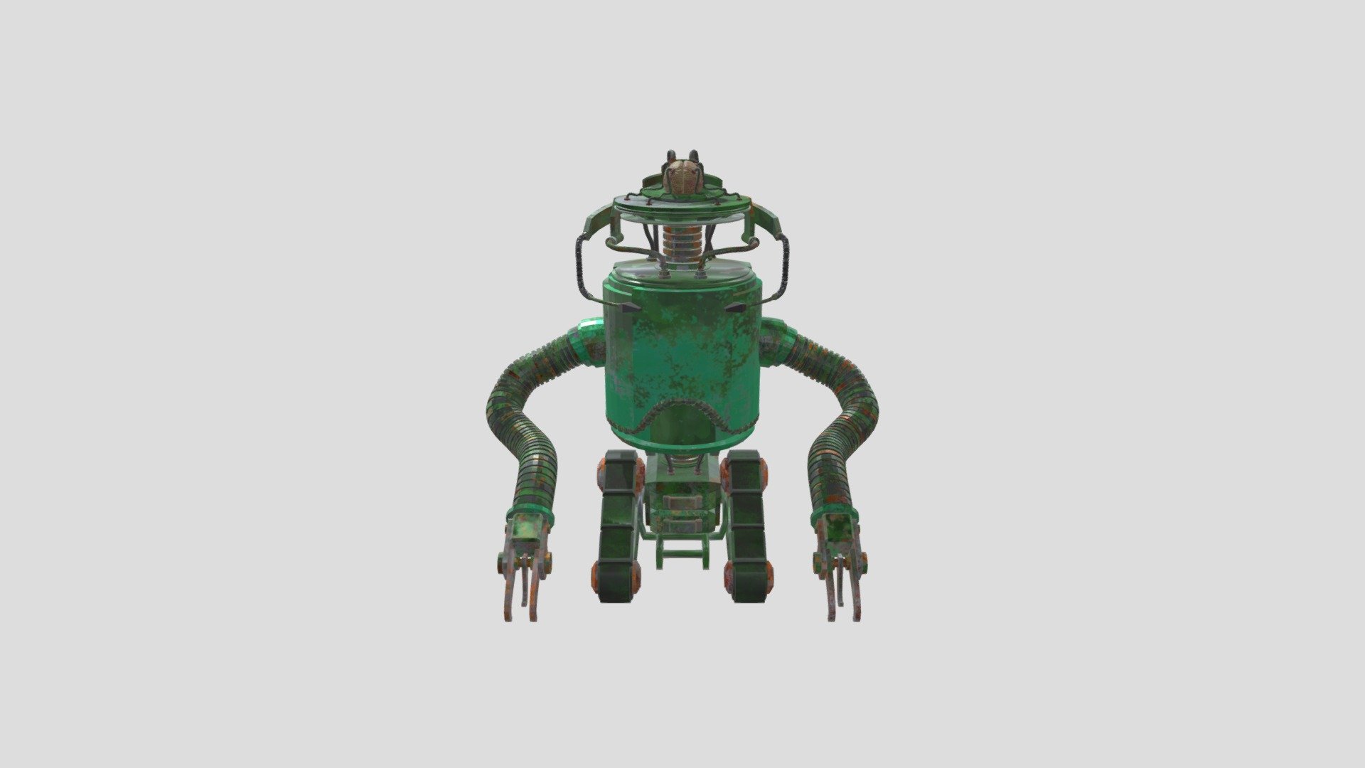 Stylised Mossy Robot - 3D model by AJTaylor [b70fc91] - Sketchfab