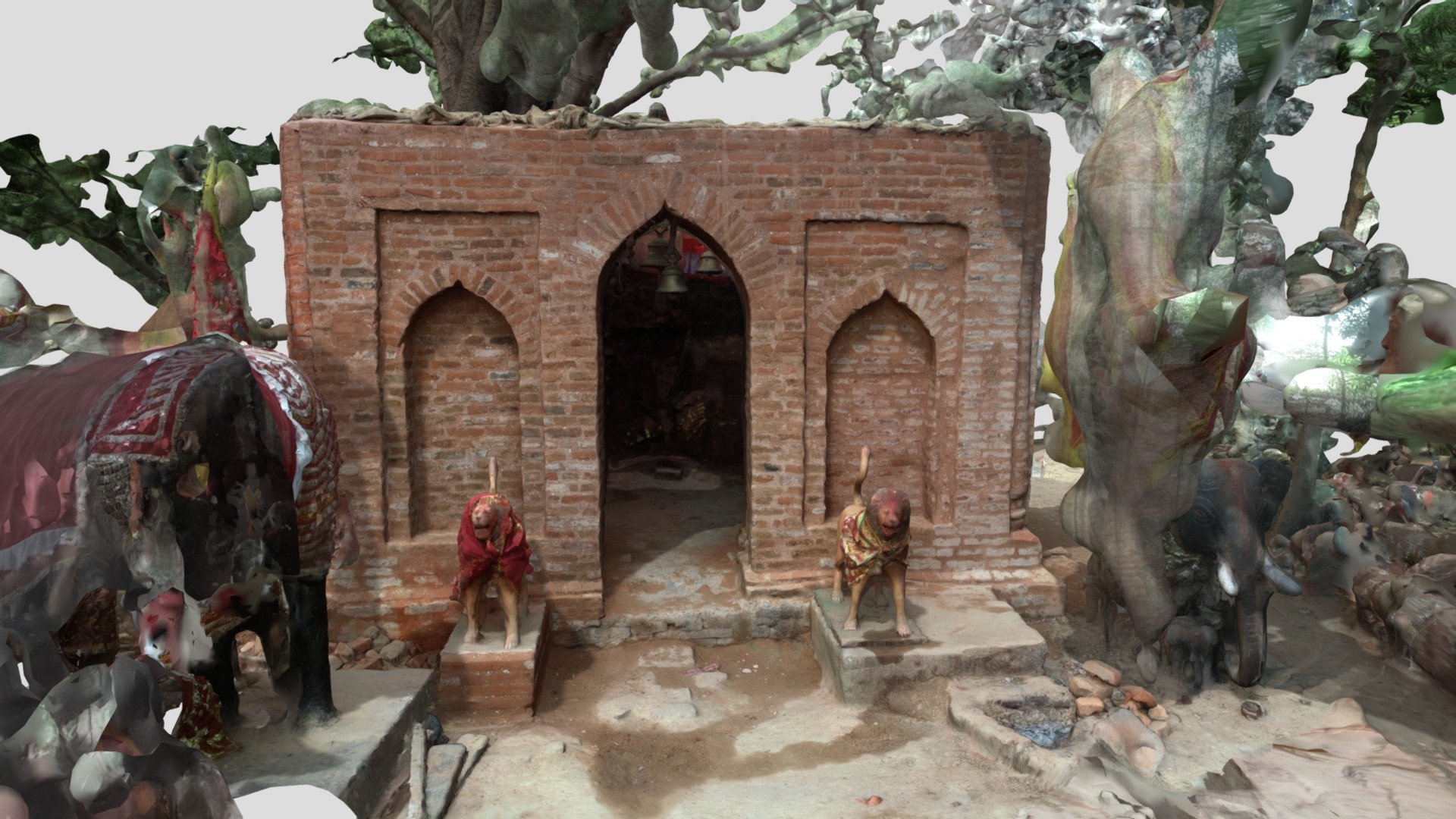 Samai Mai shrine, Tilaurakot-Kapilavastu Apr2021 - 3D model by ...