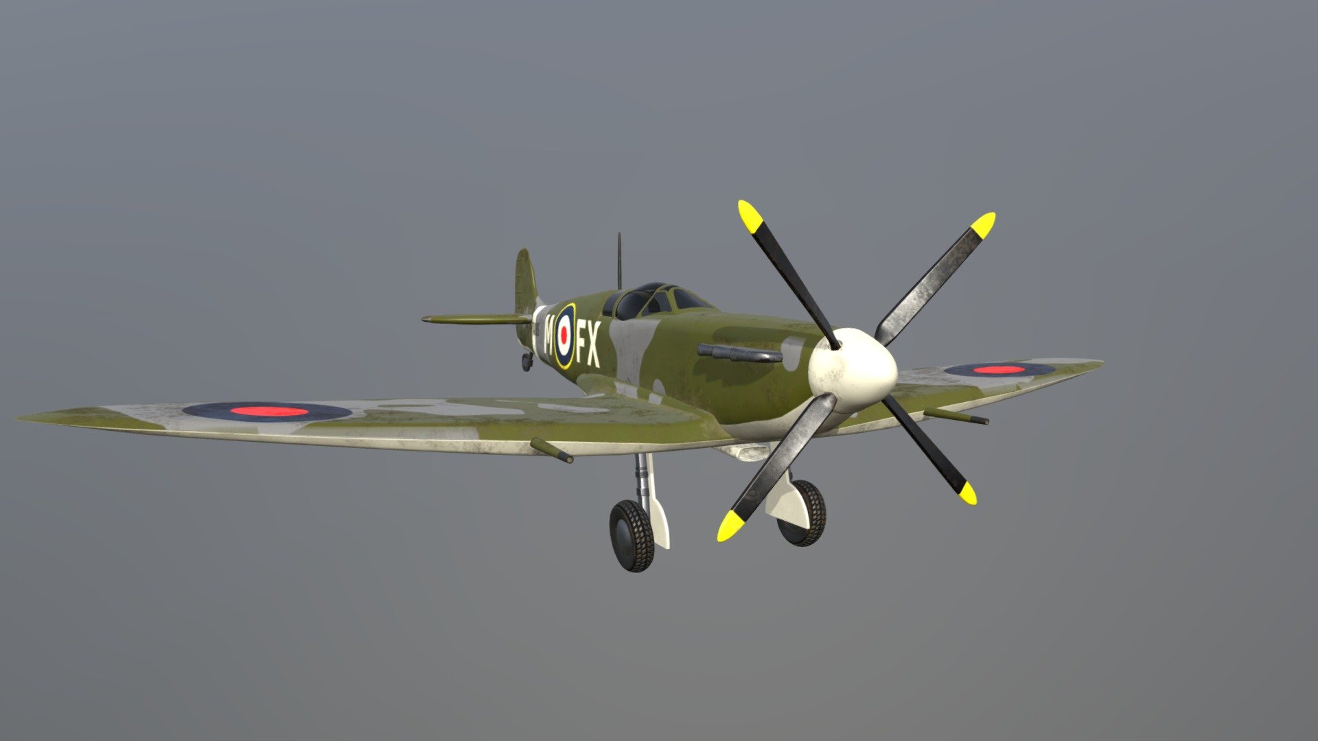 Spitfire - 3D model by duncan_nat [b712bf8] - Sketchfab