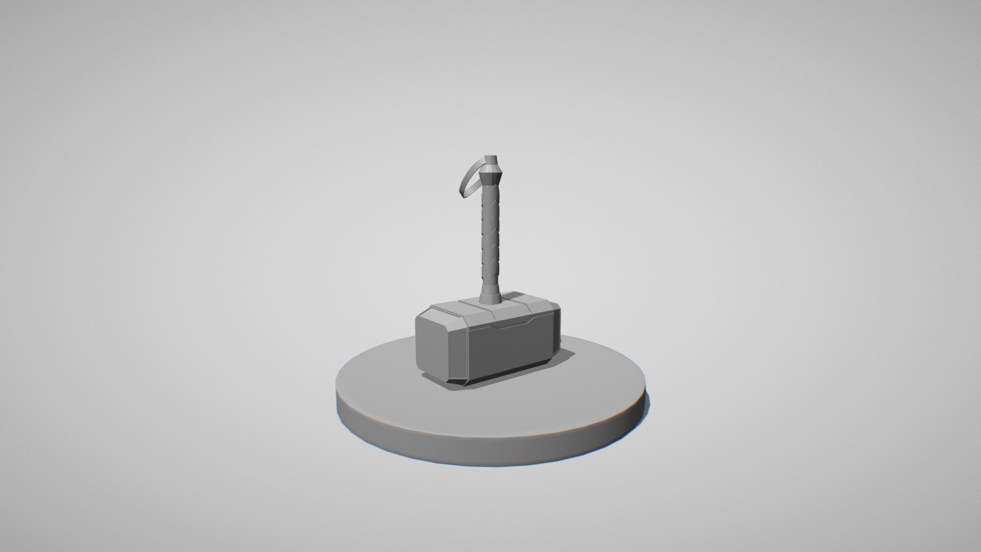 Mjolnir (Low Poly) - Download Free 3D model by Varun_Hapani (@varun241 ...