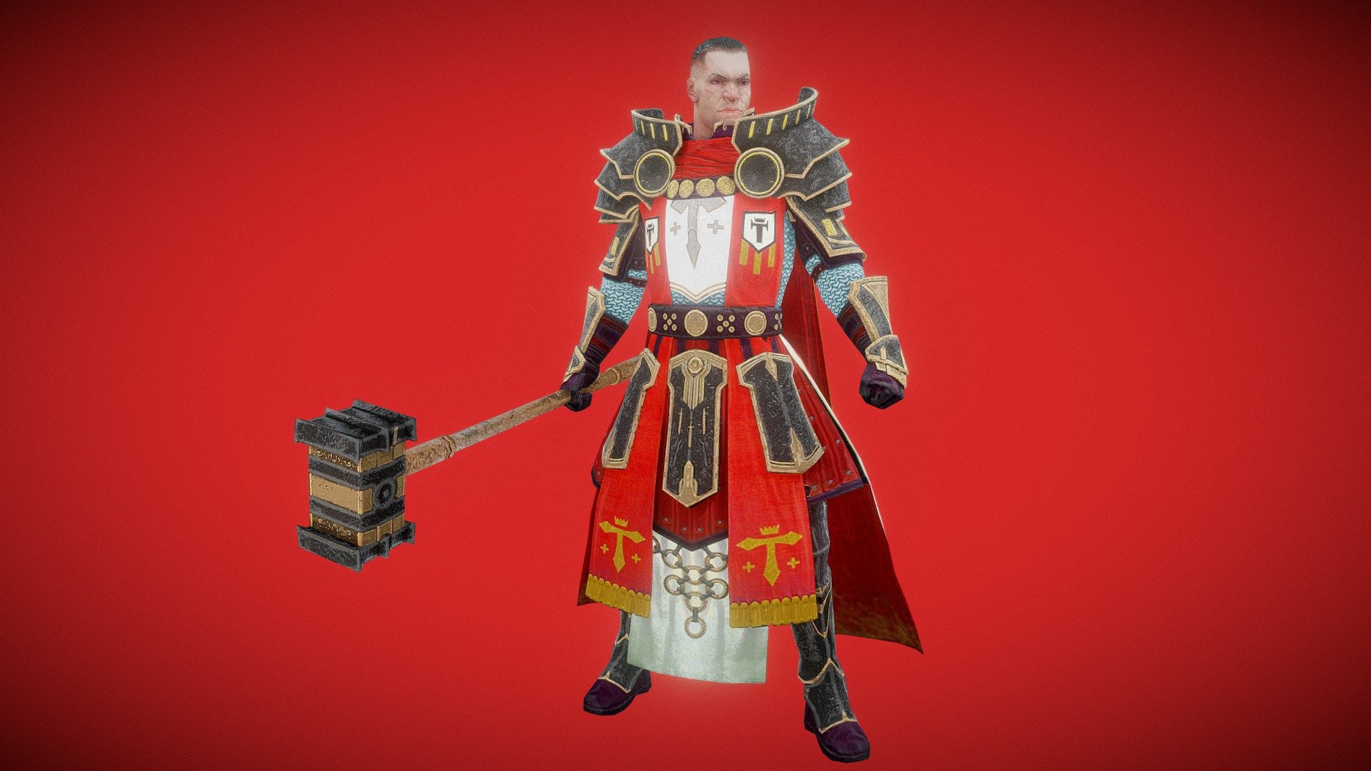Hammer Knight - Buy Royalty Free 3D model by Luna Studio (@StudioLuna ...
