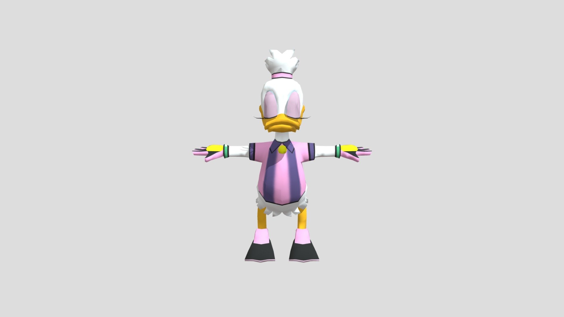 Play Station 2 - Disney Move - Daisy Duck - Download Free 3D model by ...