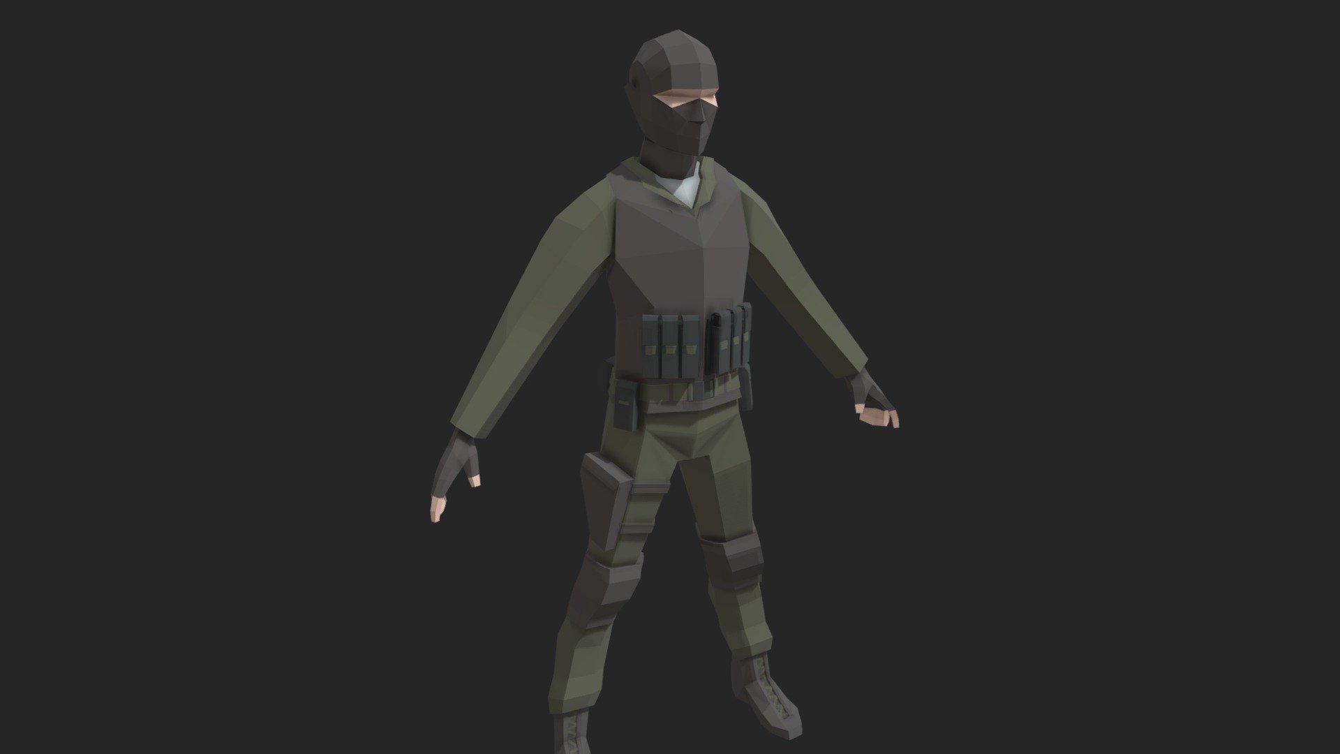 Low Poly Soldier - Download Free 3D model by MLGprogect [b715ac1 ...