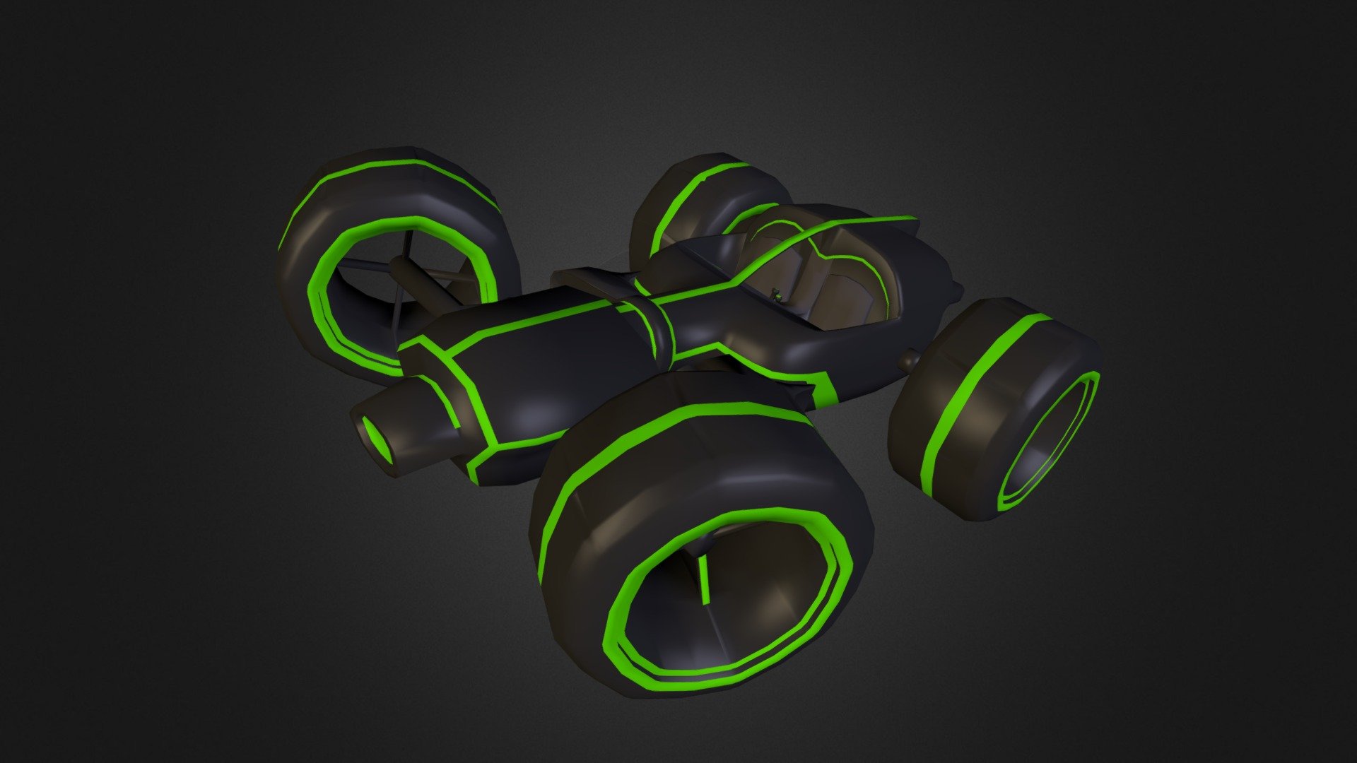 Tron car - 3D model by fiska [b7183ac] - Sketchfab
