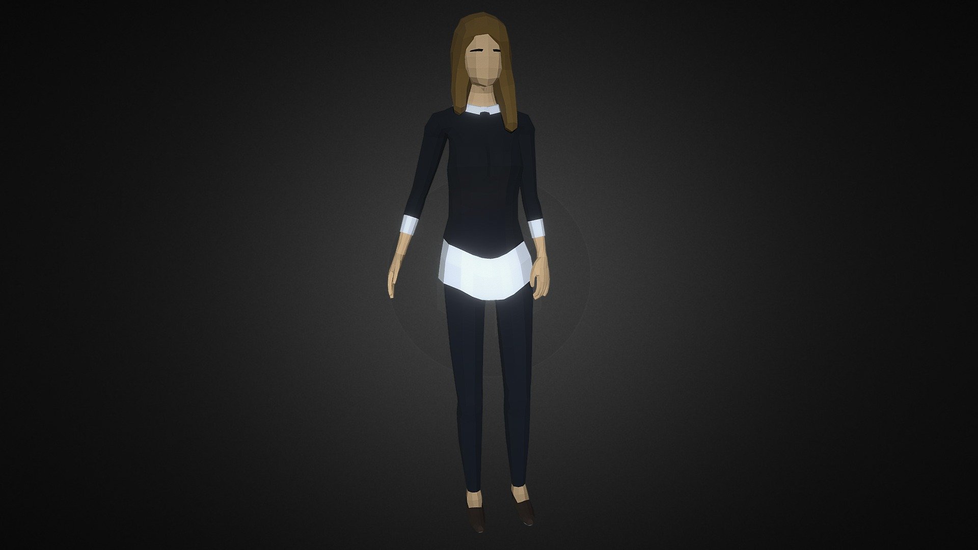 Low-poly Woman Casual 3 - Download Free 3D model by Razvan Savescu ...