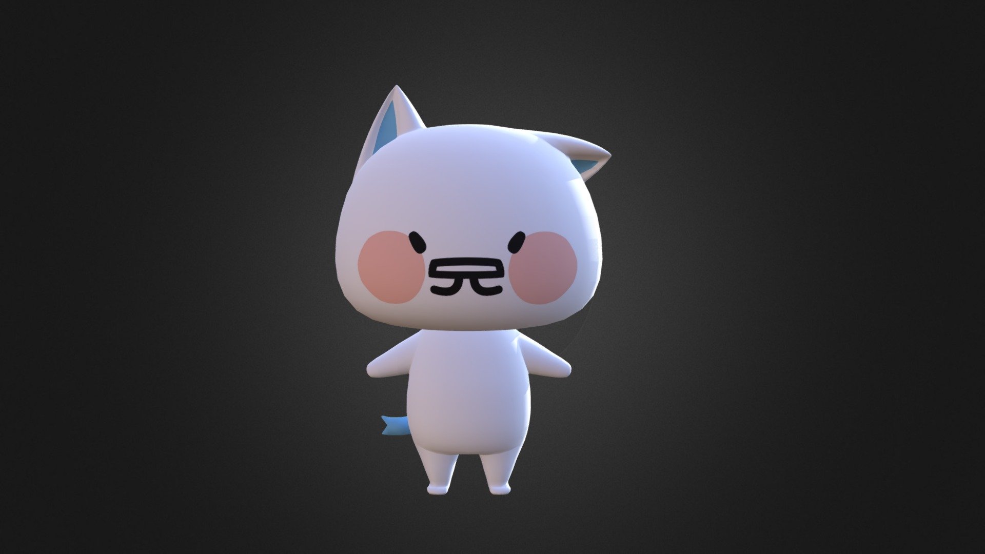 Neko Low Poly - Download Free 3D model by yuewen [b71d796] - Sketchfab