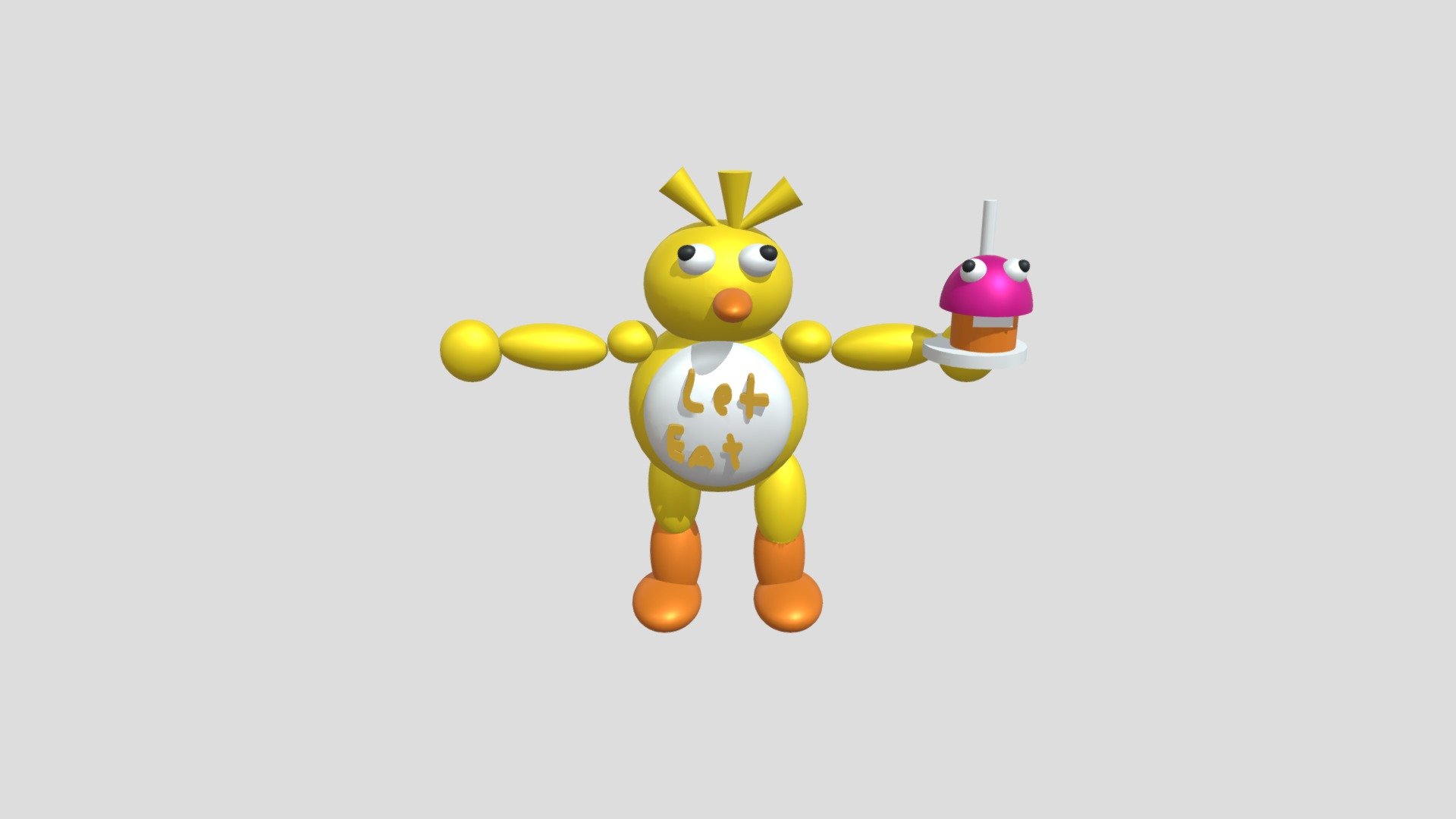 Fnaf Derp Chica - 3D model by The Shizazle (@The_Shizazle) [b71f6cb ...
