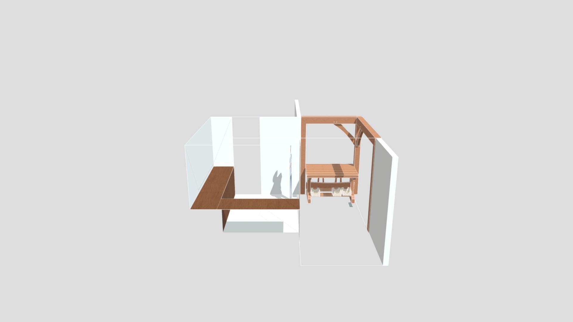 40” Width Curved Style Island (offset) - 3D model by BIGWOOD [b720517 ...