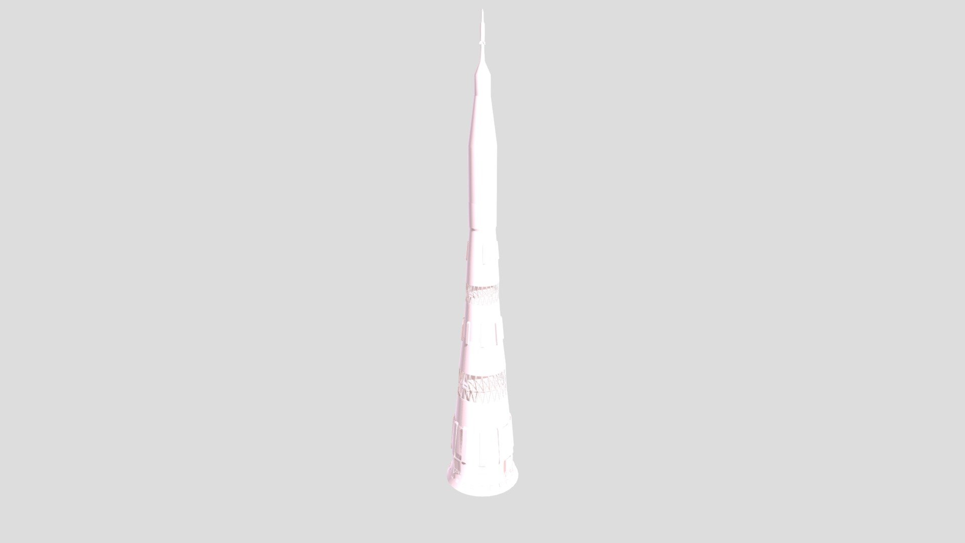 N1 rocket untextured model - Download Free 3D model by Soviet Model ...