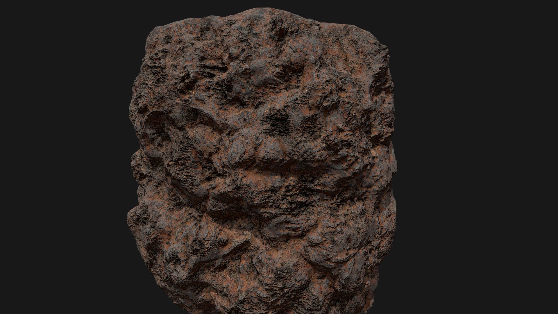 Low poly sci fi mars rock facade - 3D model by Alexandr33D (@vympel ...