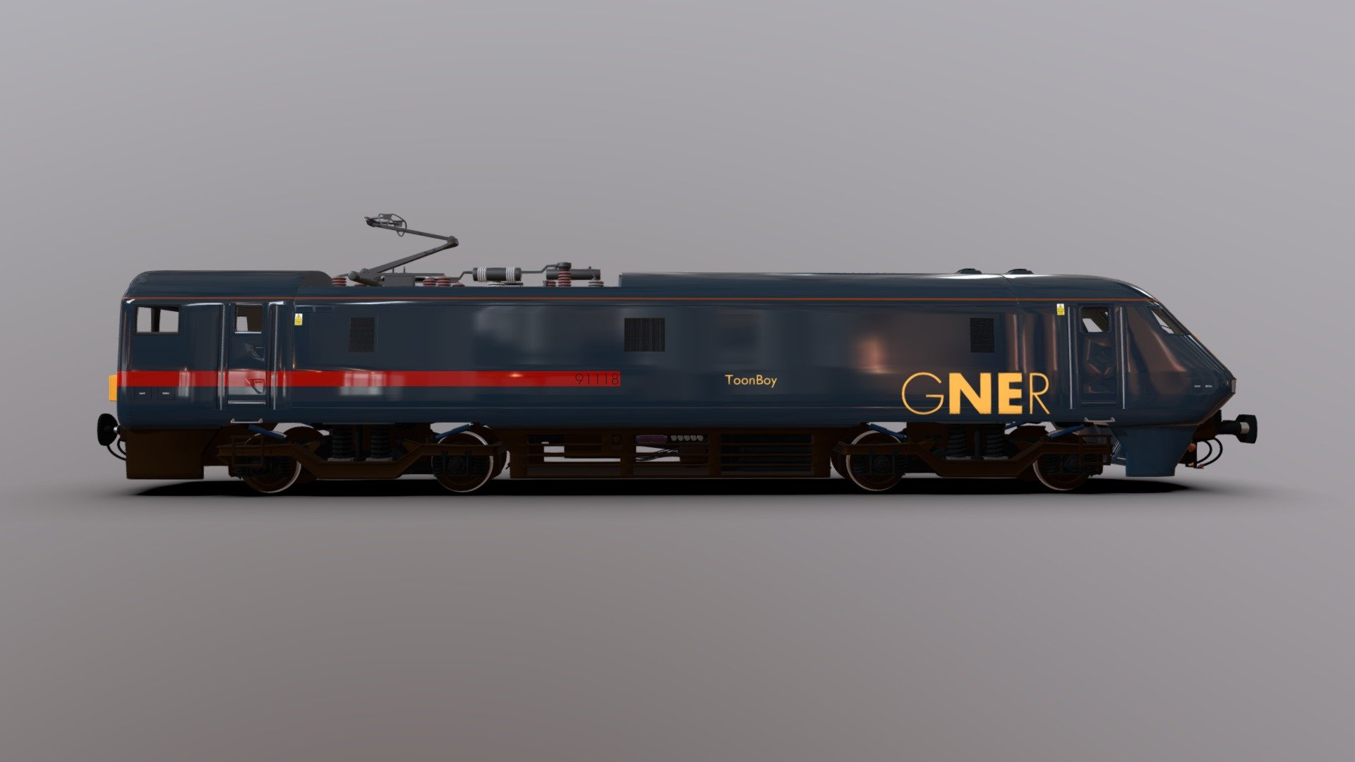 Train - Class 91 Power Unit GNER Livery - Download Free 3D model by ...
