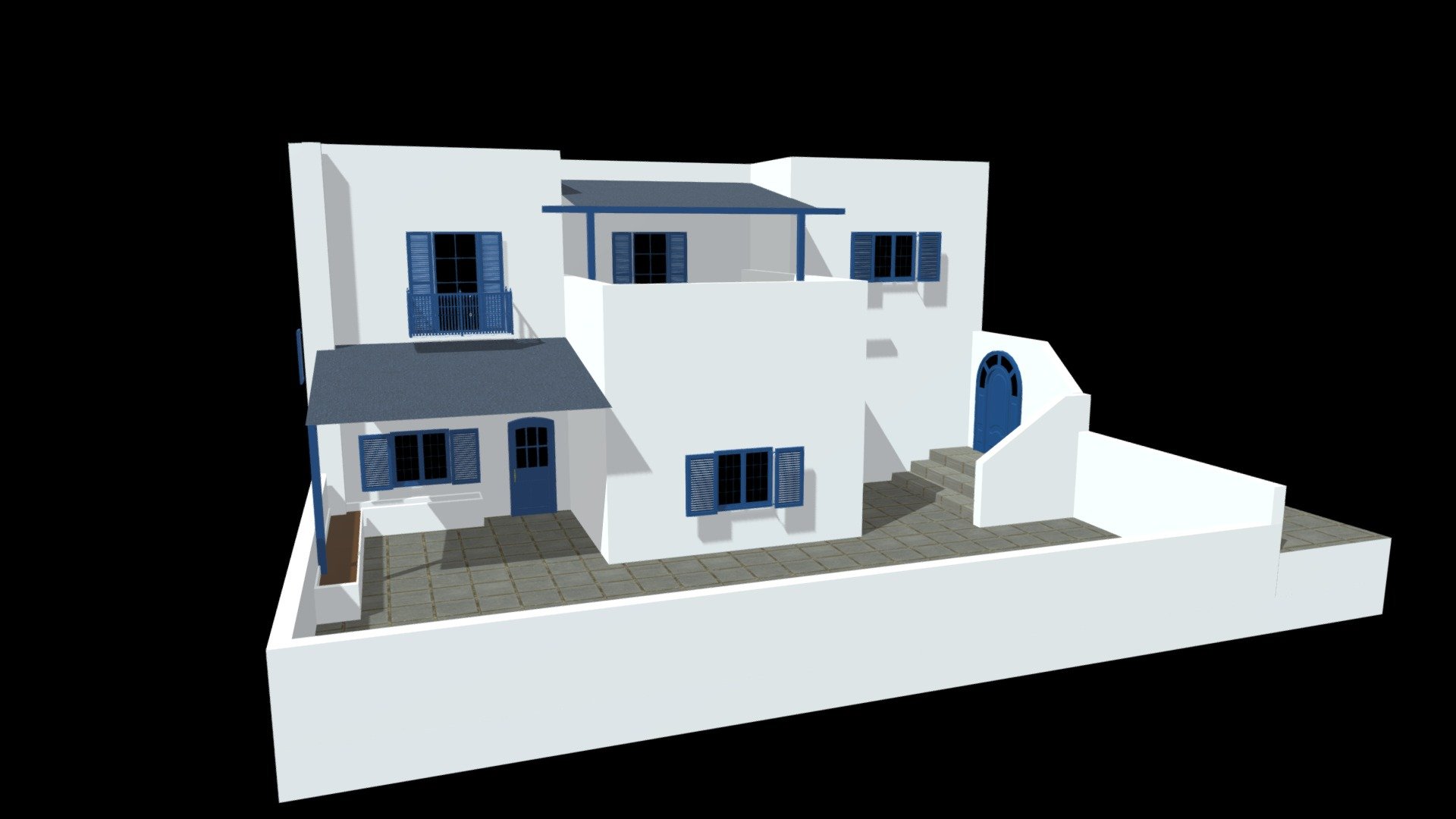 House (Grece) - 3D model by 3D View (@dimoduk) [b7266f7] - Sketchfab