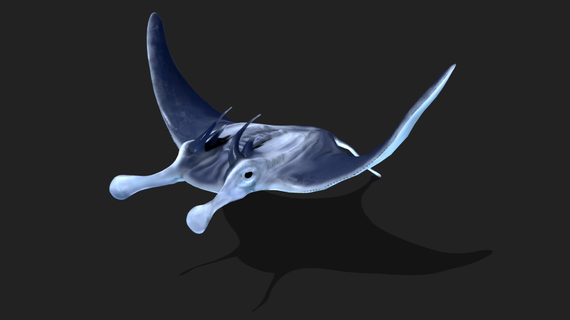 manta-ray Creature - 3D model by Ethan (@ethanchew) [b72a197] - Sketchfab