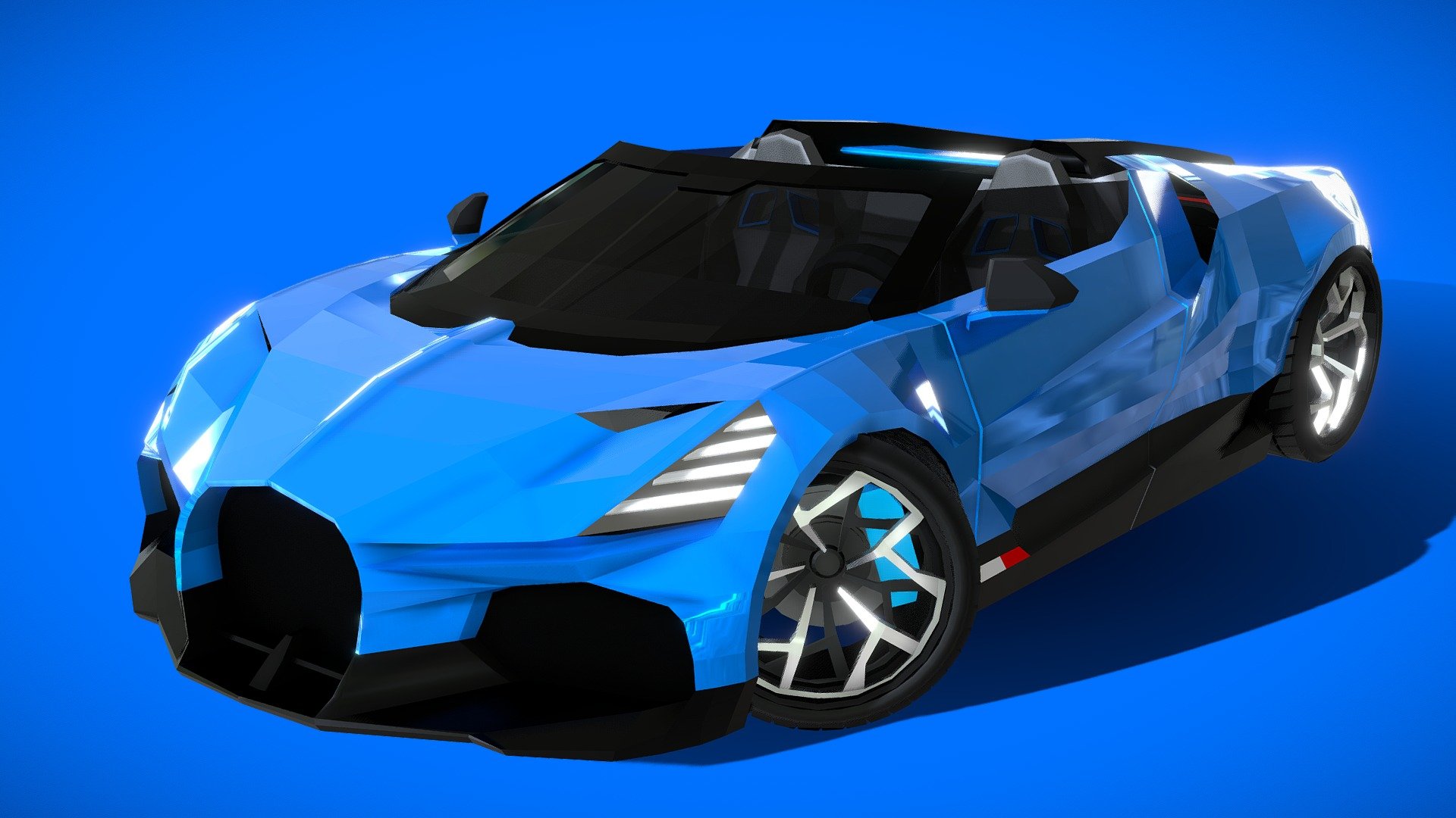 Bugatti W16 Mistral | Last W16 Engine Bugatti - 3D model by MWHD Models ...