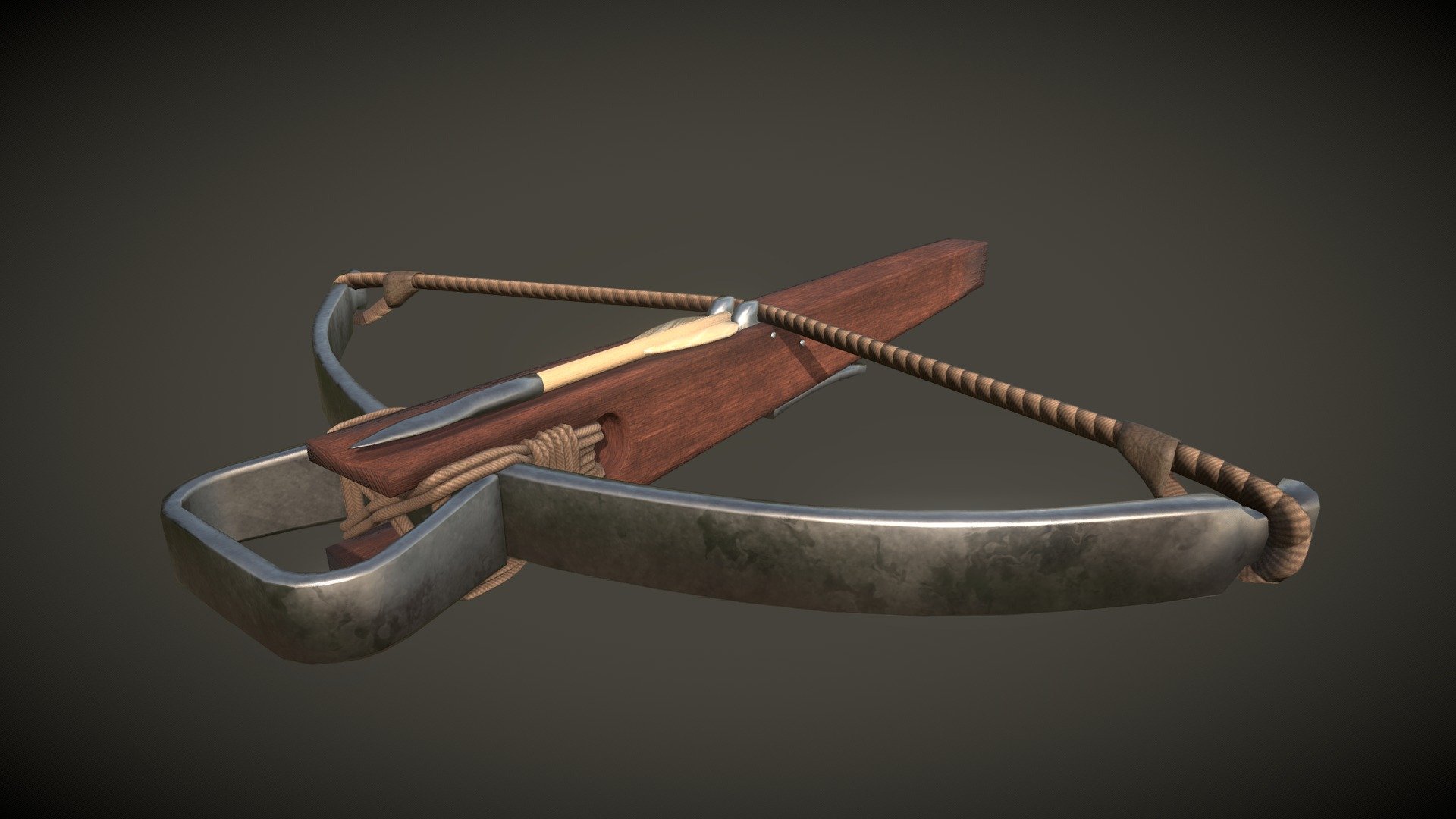 Lashed Crossbow - 3D model by necrosoup [b72e690] - Sketchfab