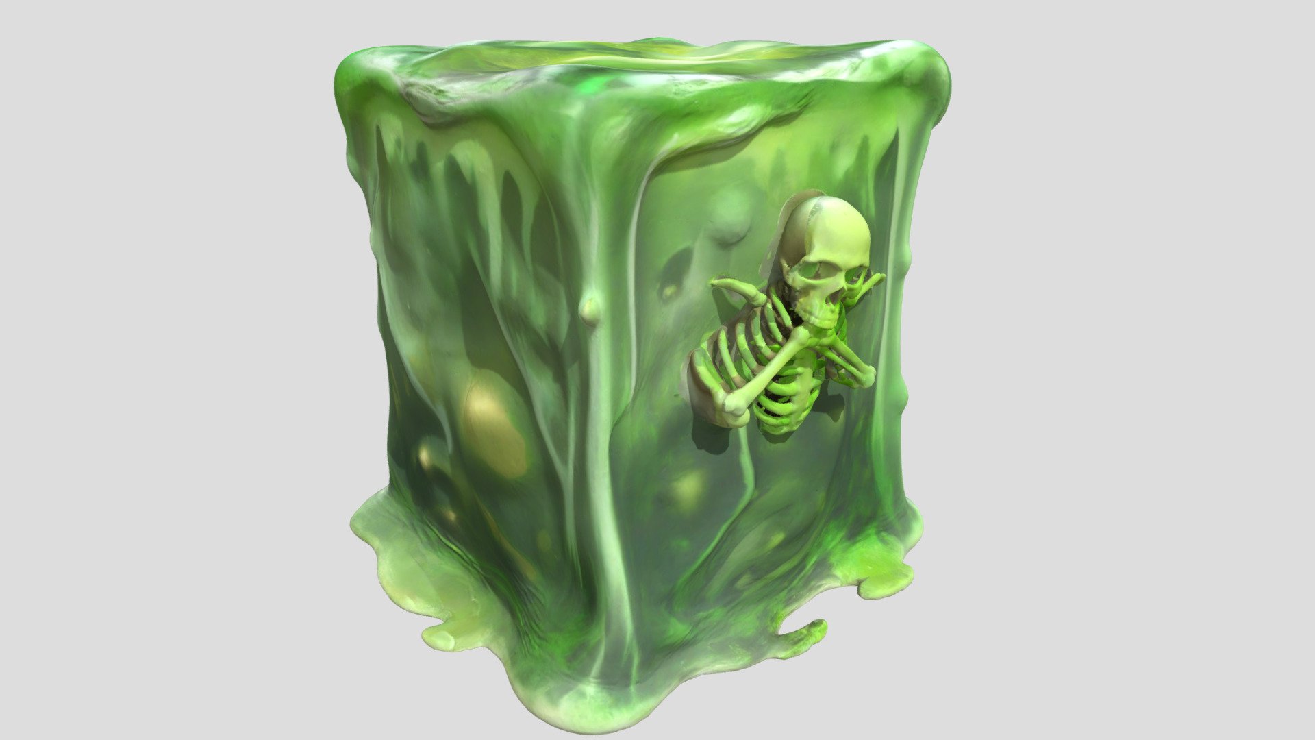 Gelatinous Cube - Dungeons and Dragons - Download Free 3D model by ...