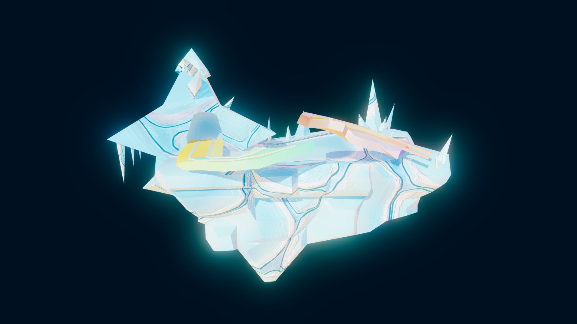 Frozen Star Environment - 3D model by Peachu (@PeachuDumplings ...