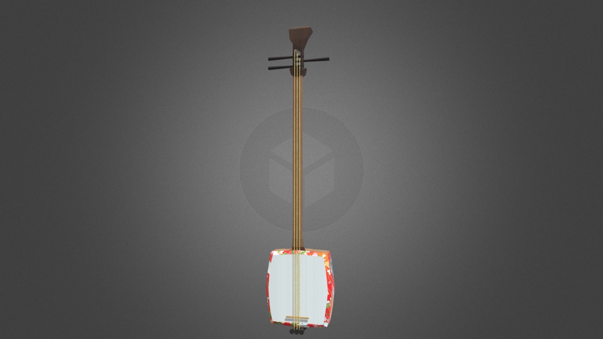 Japanese Instrument Shamisen - Download Free 3D model by yuleeeee ...