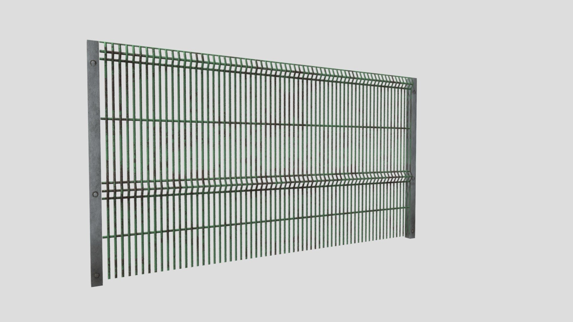 Metal fence - Download Free 3D model by Frice [b731fe7] - Sketchfab