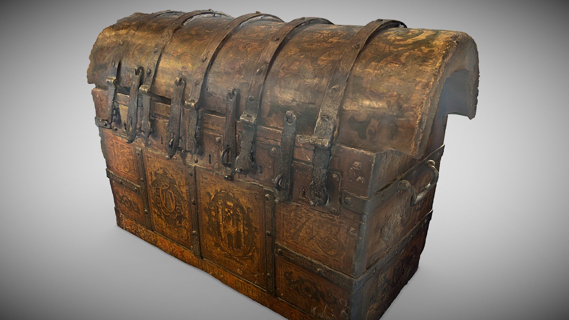 Ancient coffer- Eyffler or Oken Warwick - Buy Royalty Free 3D model by ...